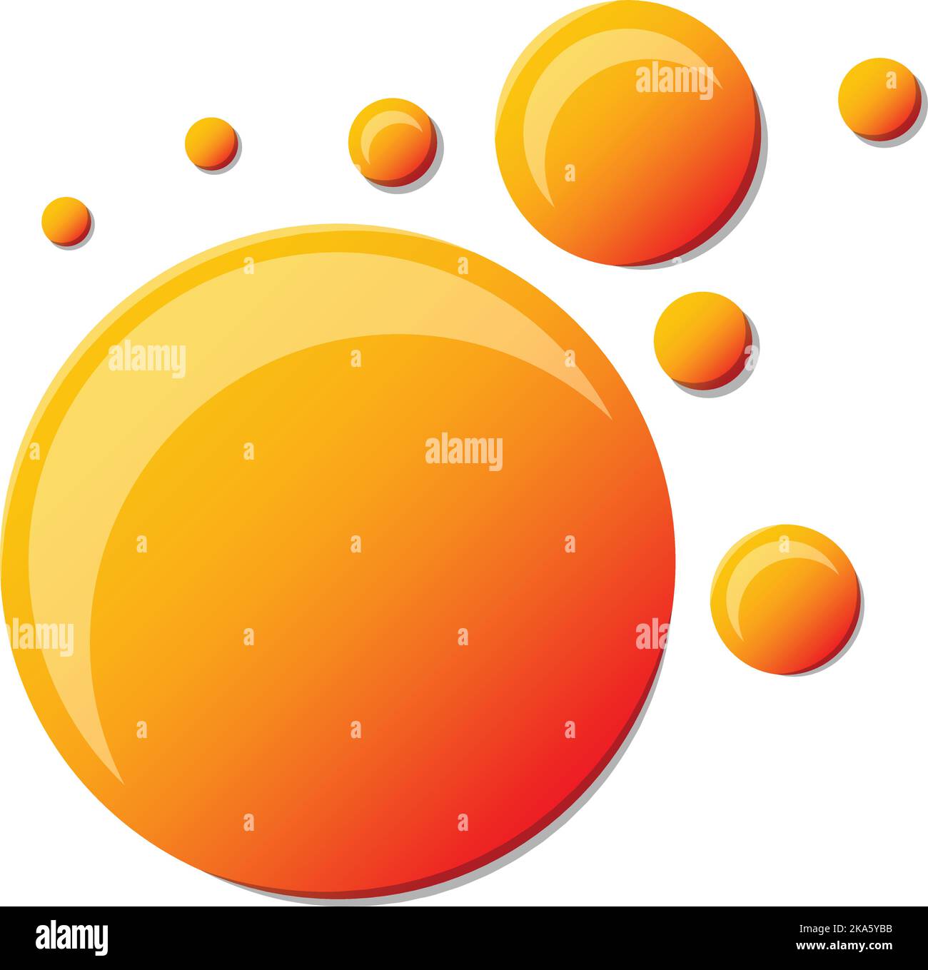 Abstract water spread logo illustration in trendy and minimal style ...