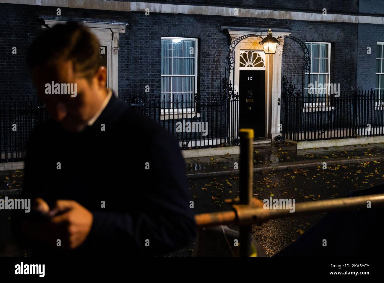 London, UK. 23rd Oct, 2022. Exterior views of the 10 Downing Street ...