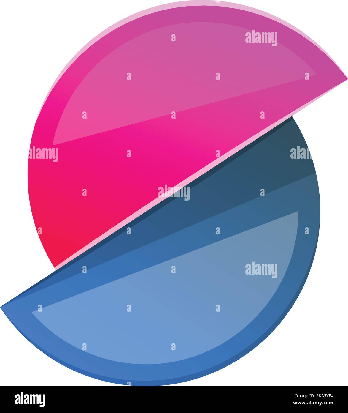 Half circle logo Stock Vector Images - Alamy