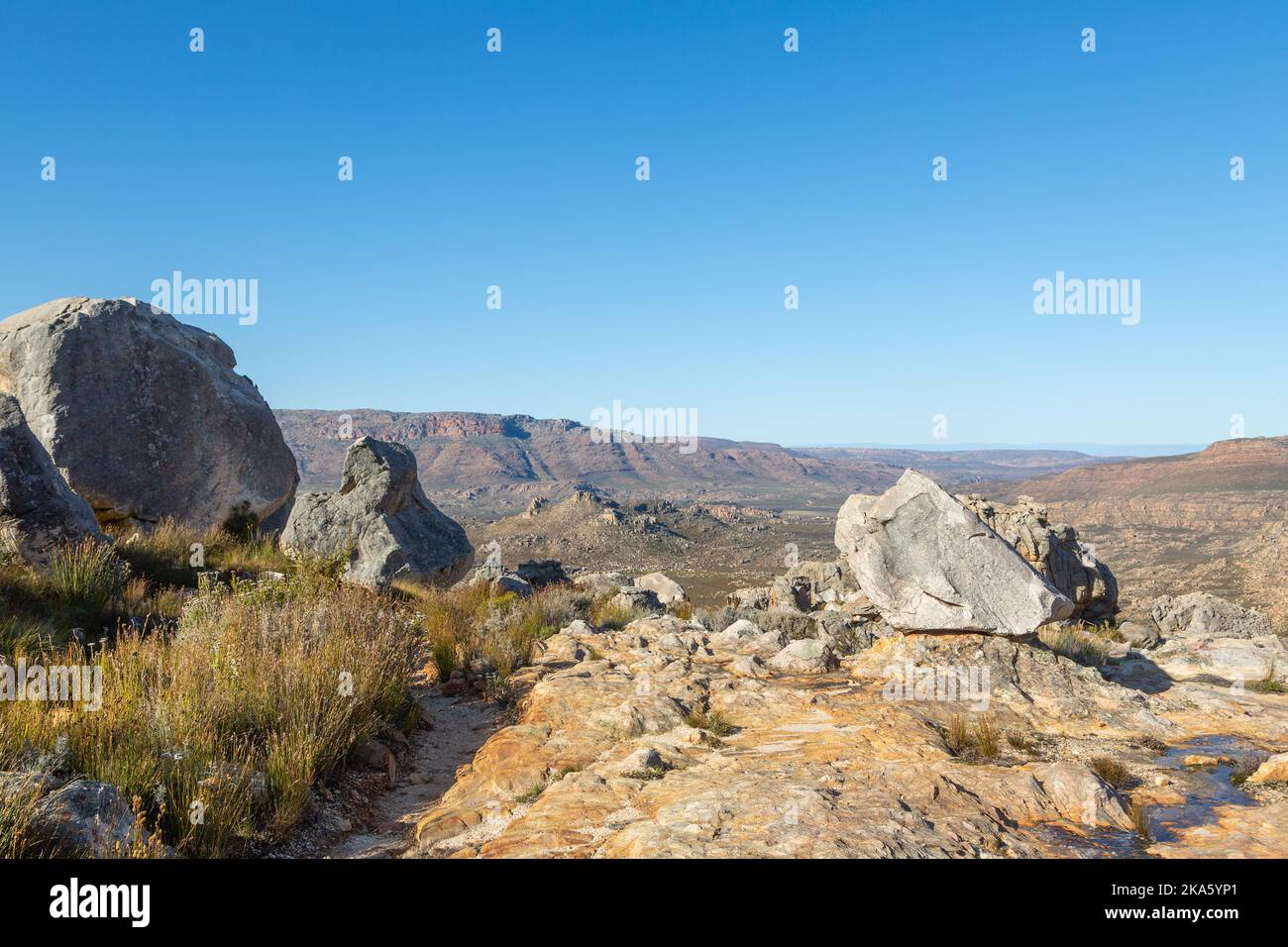 Landscape with large rocks in the Cederberg Mountains, north of Cape ...