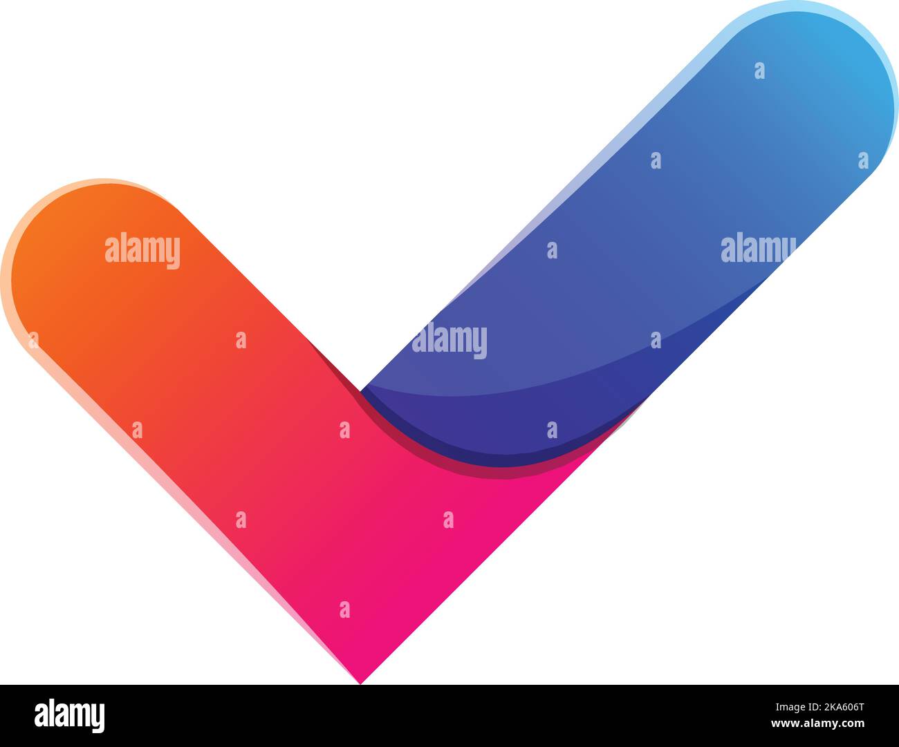 Check mark logo Stock Vector Images - Alamy