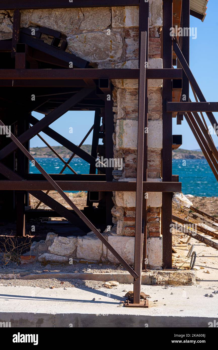 Old train stop,at Thorikon,Lavrio,Greece Stock Photo - Alamy