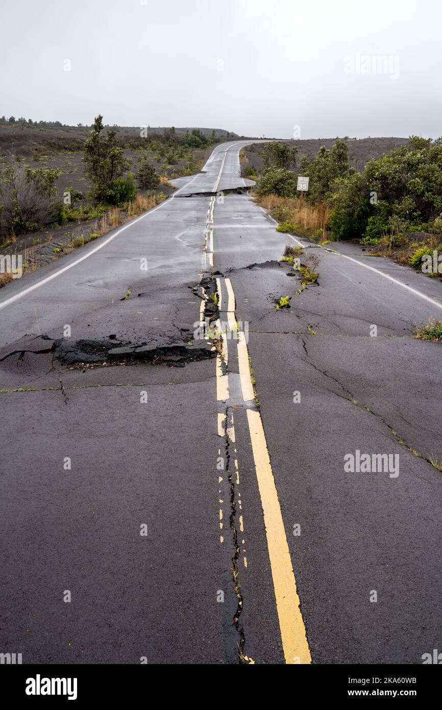 Broken road hi-res stock photography and images - Alamy