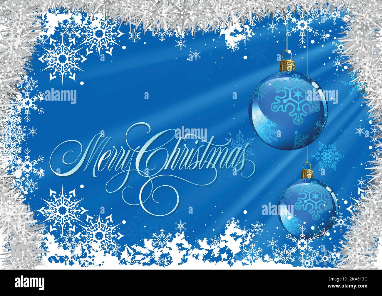 Blue Christmas Background with Rays of Light Stock Vector Image & Art ...