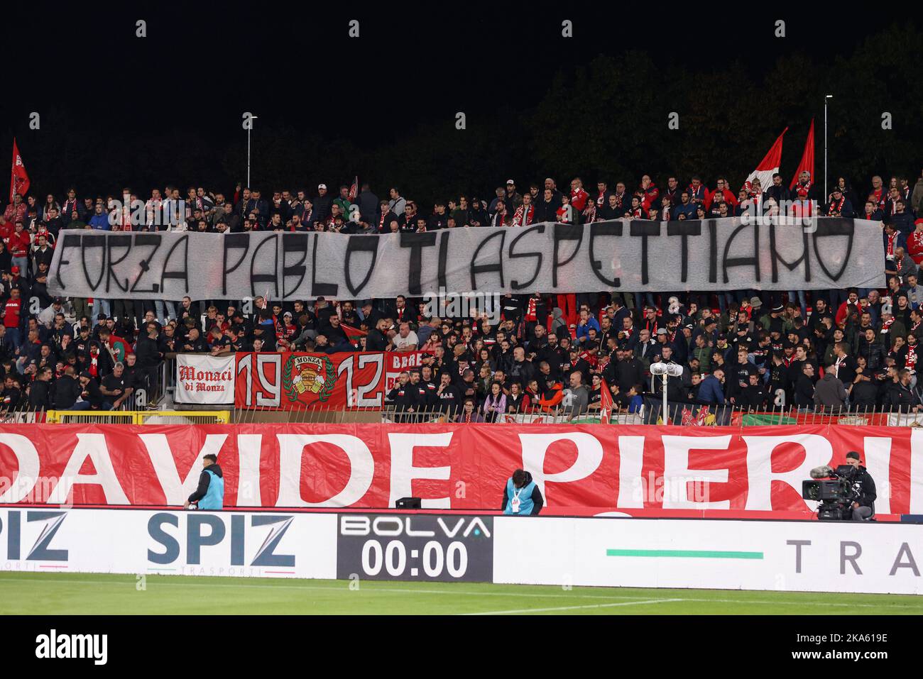 U-Power Stadium, Monza, Italy, October 31, 2022, AC Monza supporters ...
