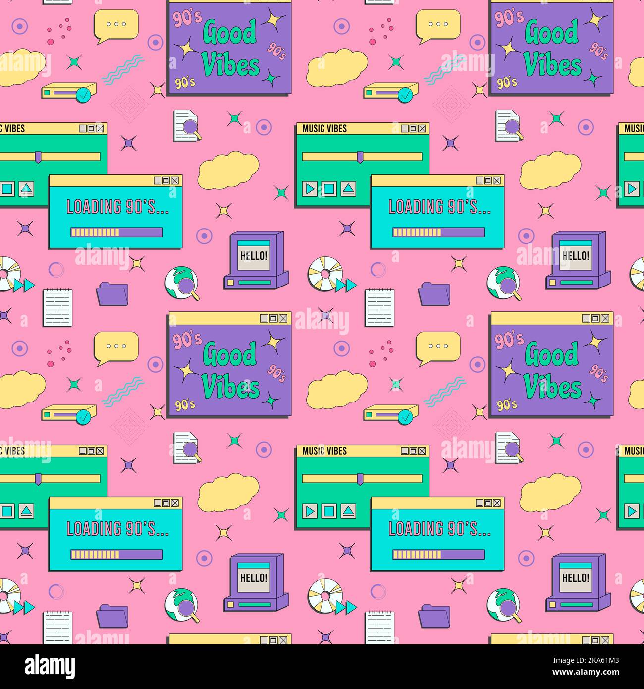 Pc 1990 Stock Vector Images - Alamy