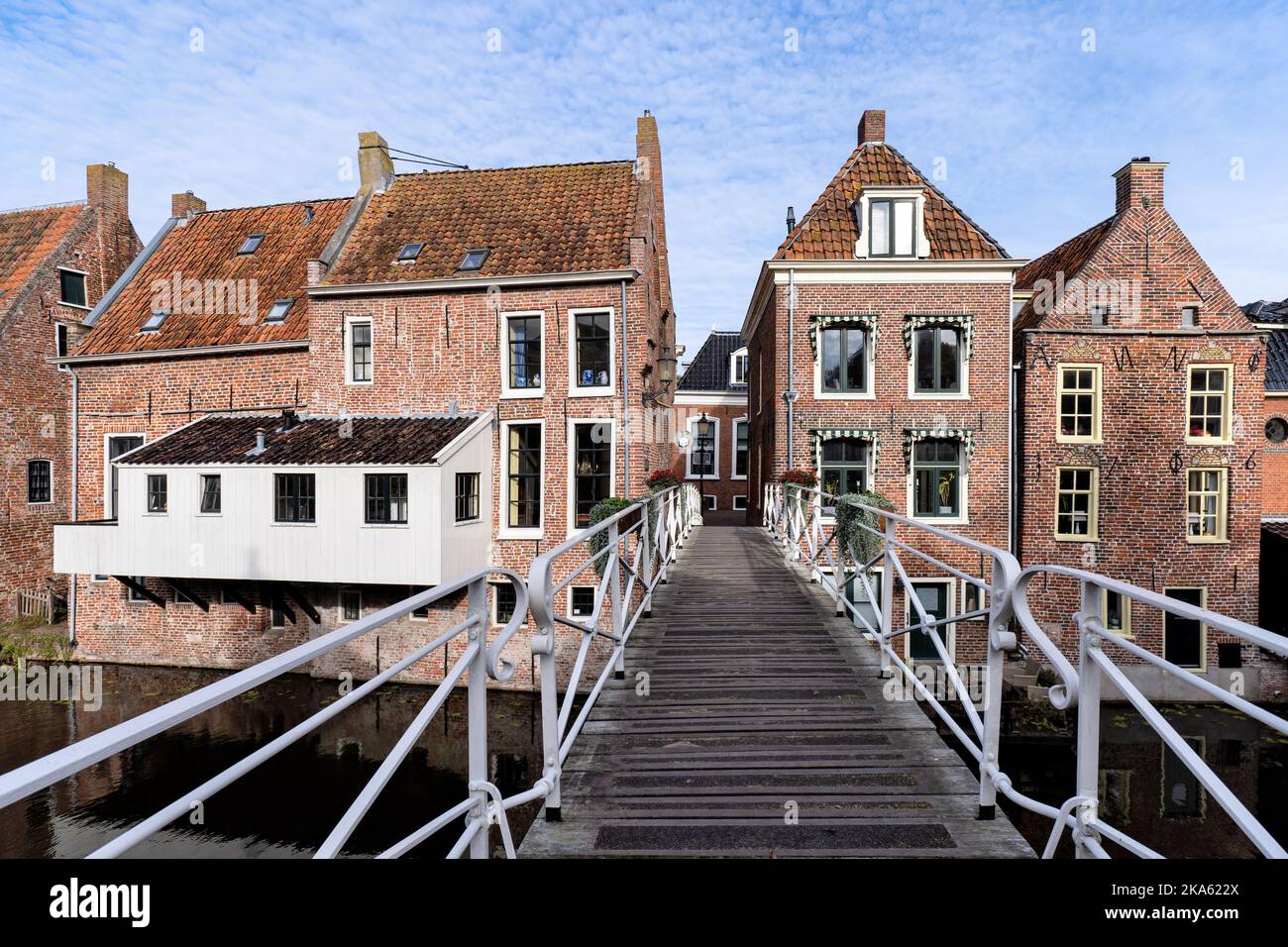 hanging kitchens over the Damsterdiep in Appingedam, Netherlands Stock Photo - Alamy