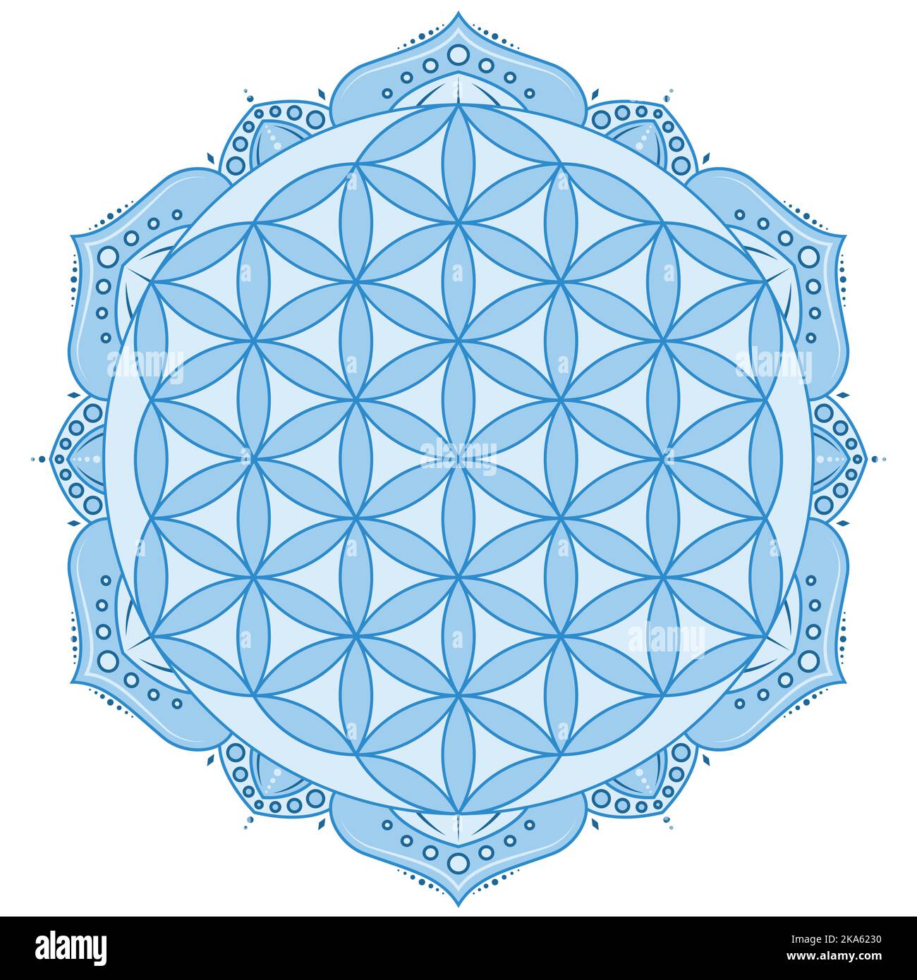 Sacred geometry flower life design hi-res stock photography and images ...