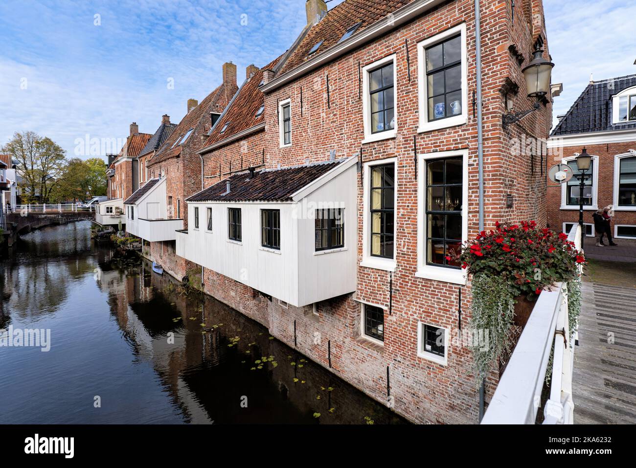 hanging kitchens over the Damsterdiep in Appingedam, Netherlands Stock Photo - Alamy