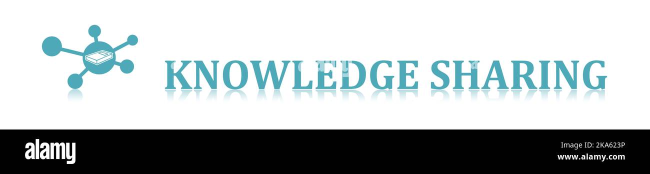 Illustration of a knowledge sharing concept Stock Photo - Alamy