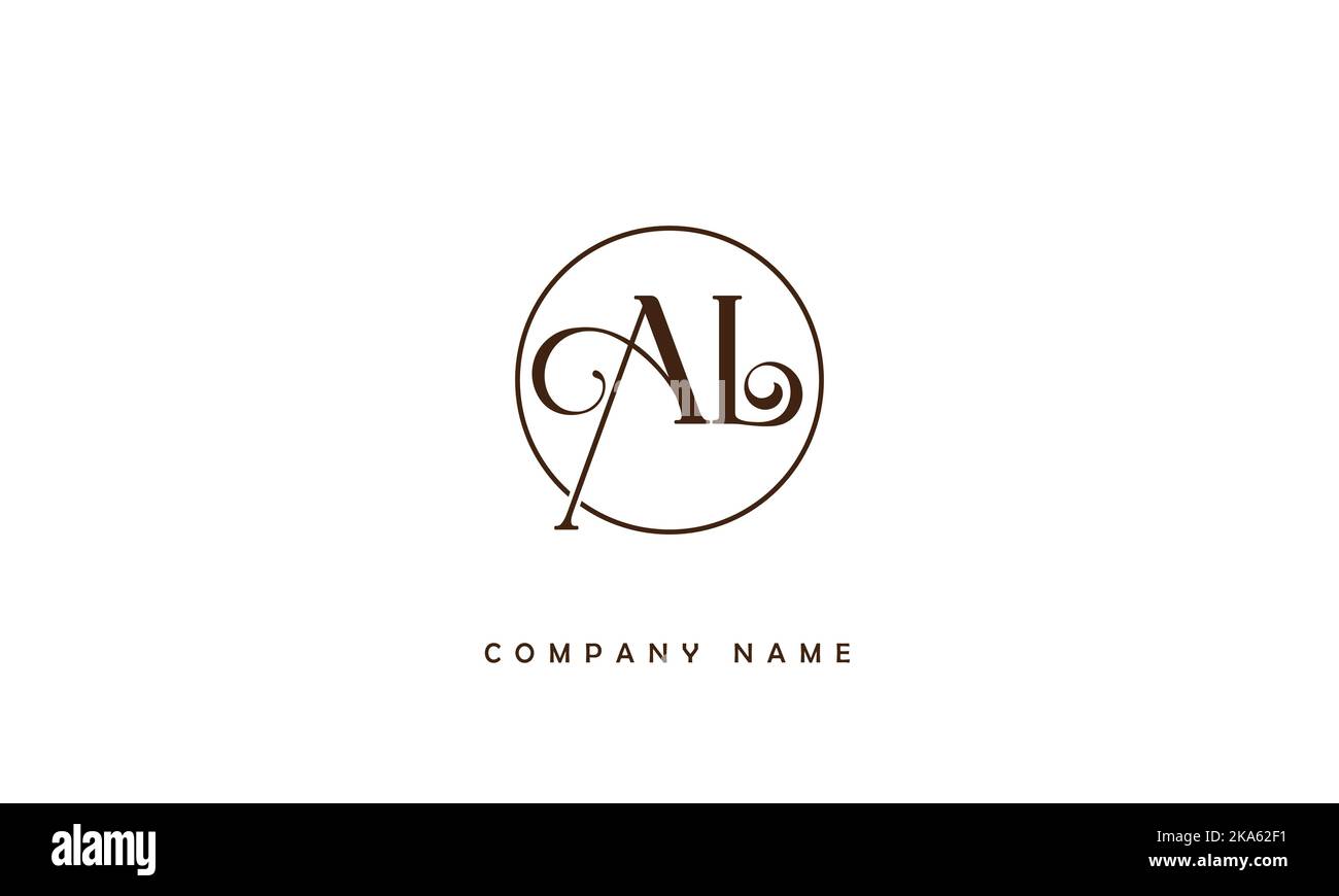 AL, LA Abstract Letters Logo Monogram Stock Vector Image & Art - Alamy