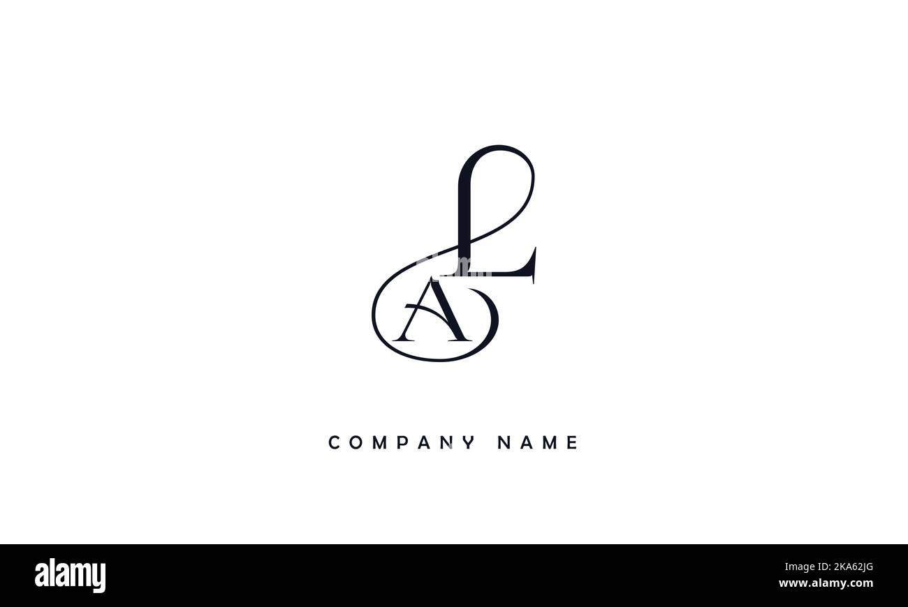AL, LA Abstract Letters Logo Monogram Stock Vector Image & Art - Alamy
