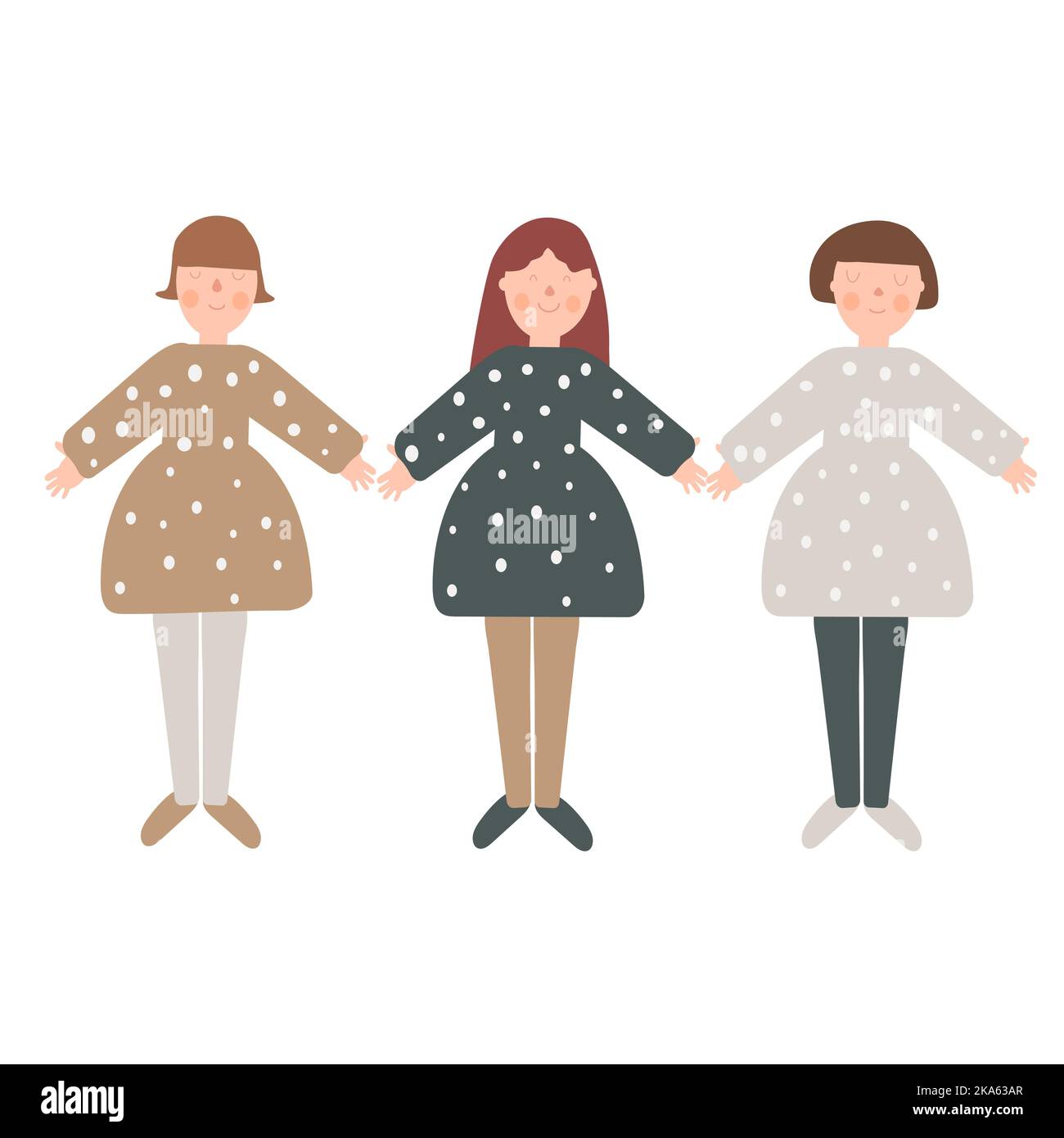 cute cartoon girls Stock Vector Image & Art - Alamy