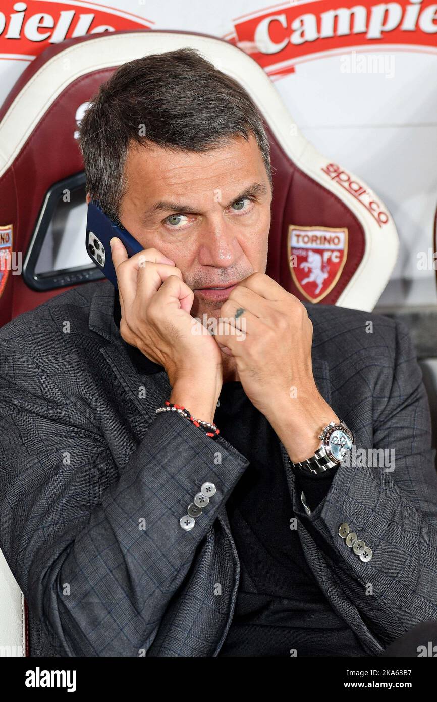 Paolo Maldini Technical Area Director of AC Milan during the Serie A ...