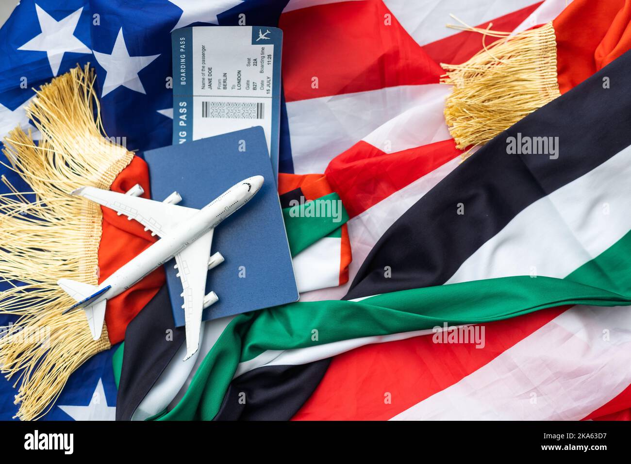 Uae usa flags hi-res stock photography and images - Alamy