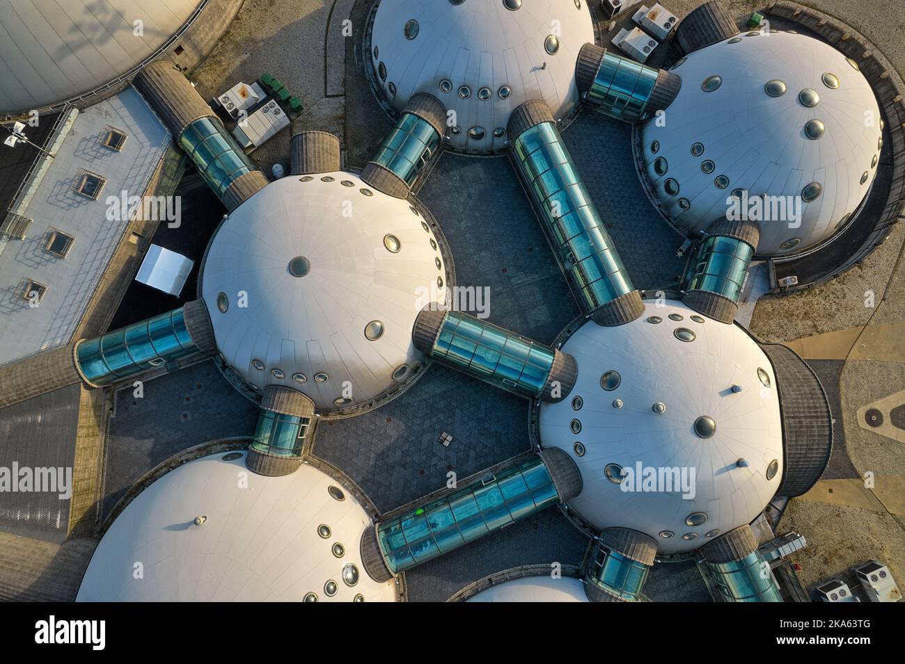 buildings connected by a web of Alvernia Studios film studio near ...