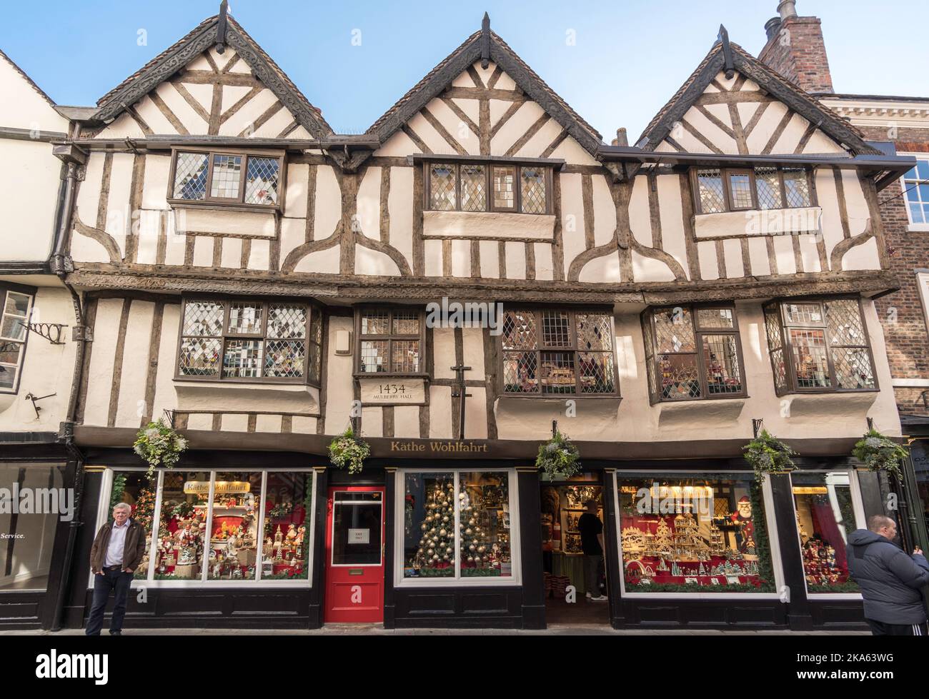 The listed Mulberry hall a 15th century house, now shop, in Stonegate ...
