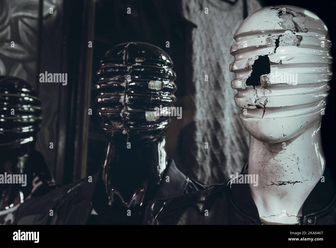 Amman, Jordan - Thursday, October 19 2022 scary mannequins at downtown ...