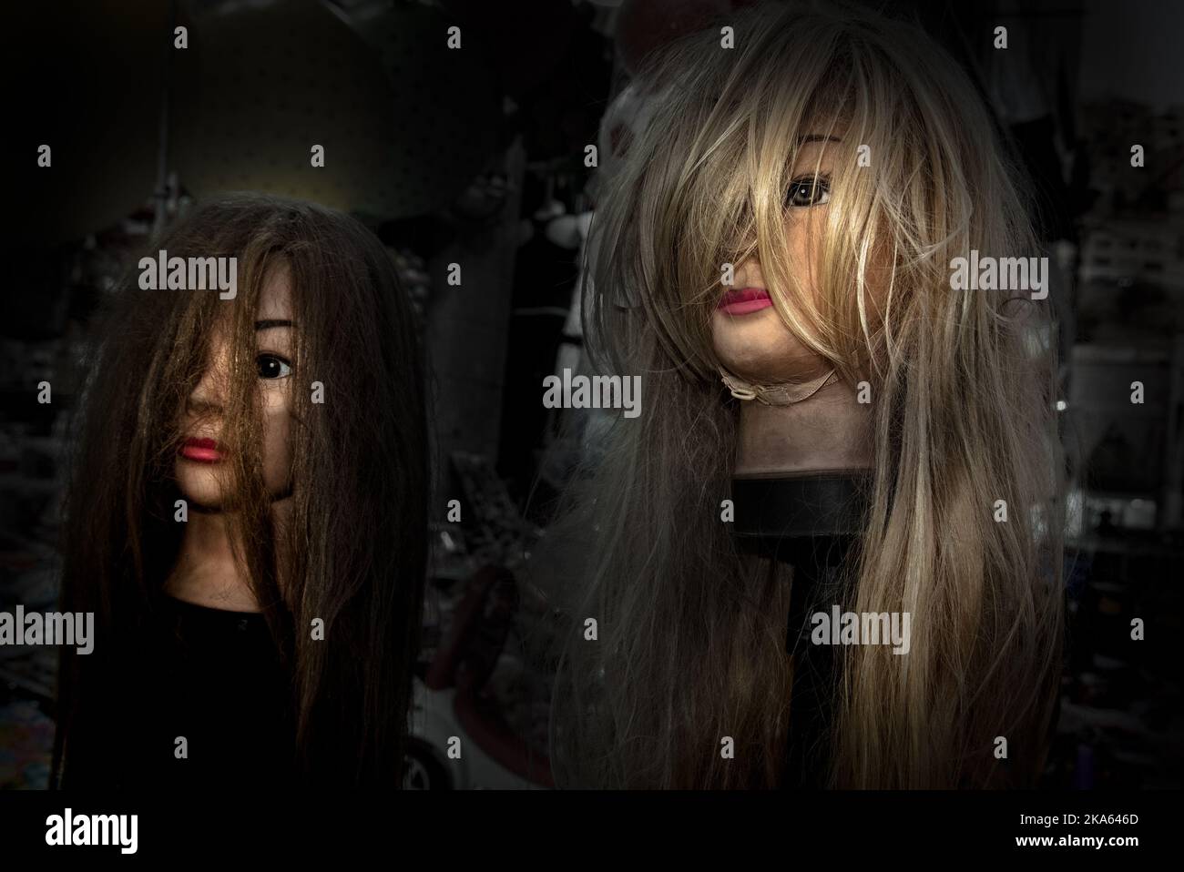 Amman, Jordan - Thursday, October 19 2022 scary mannequins at downtown ...