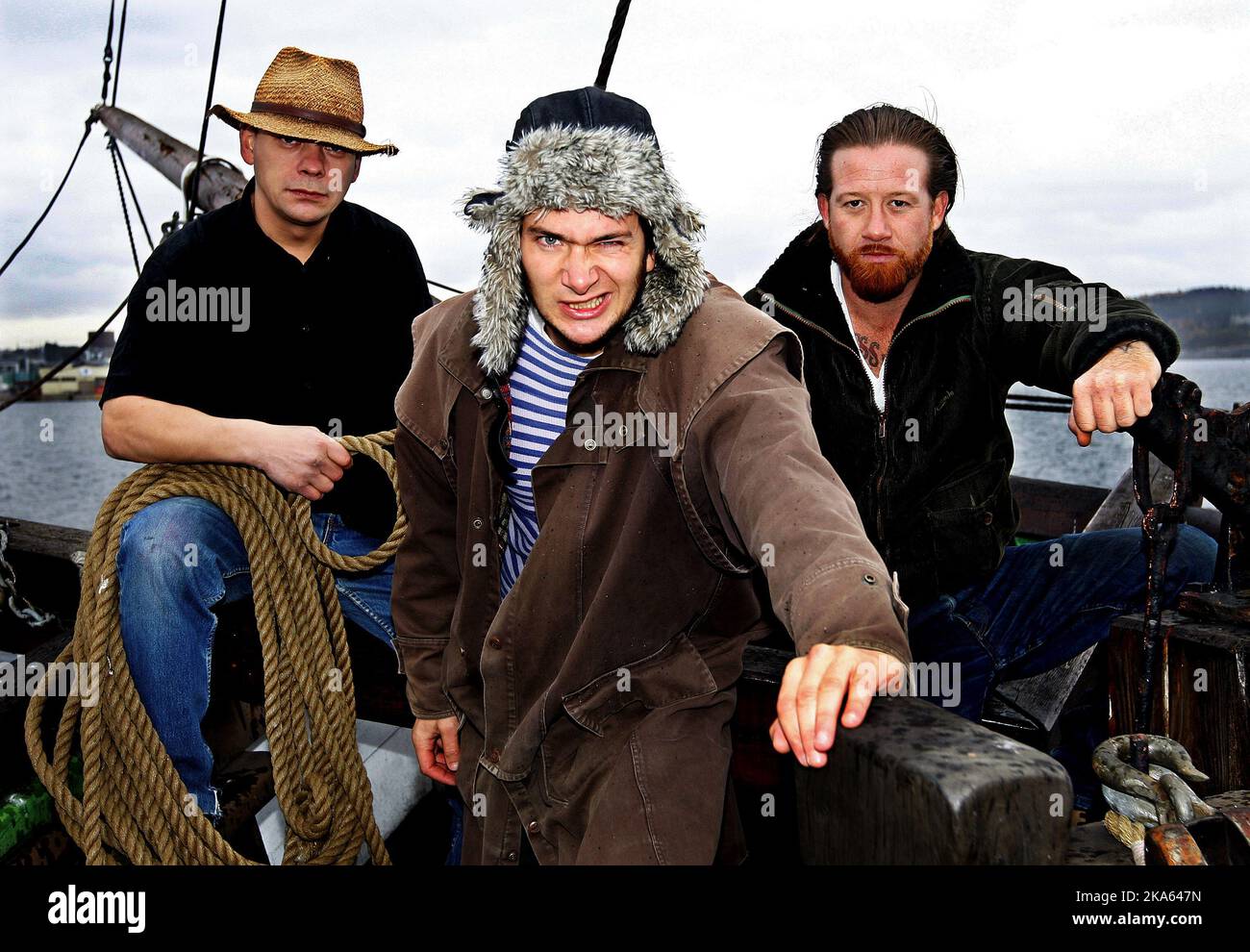 "Berserk" - Captain Jarle Andhoy (middle) with Knut Rasmussen and cook ...