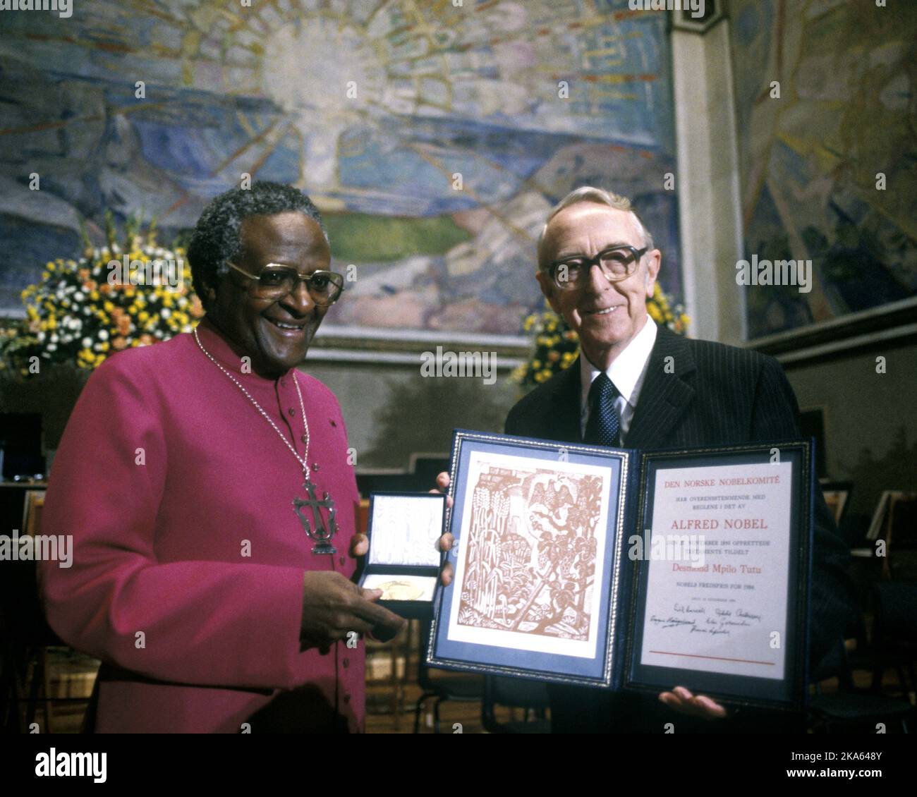 Nobel Peace Prize for 1984 to Desmond Tutu, bishop and former head of ...