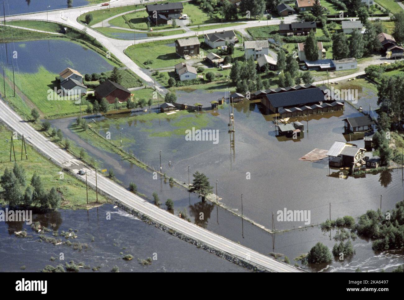 Violent storms and flooding in the area around Nesbyen in Hallingdal ...