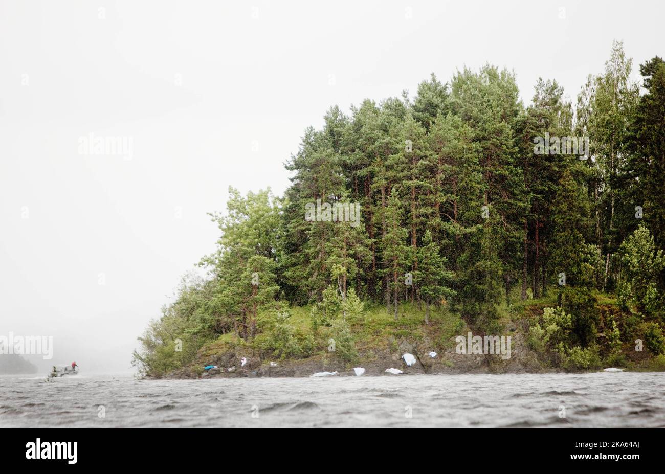 Utoya 20110723. The rescue operation and search for victims on Utoya is ...