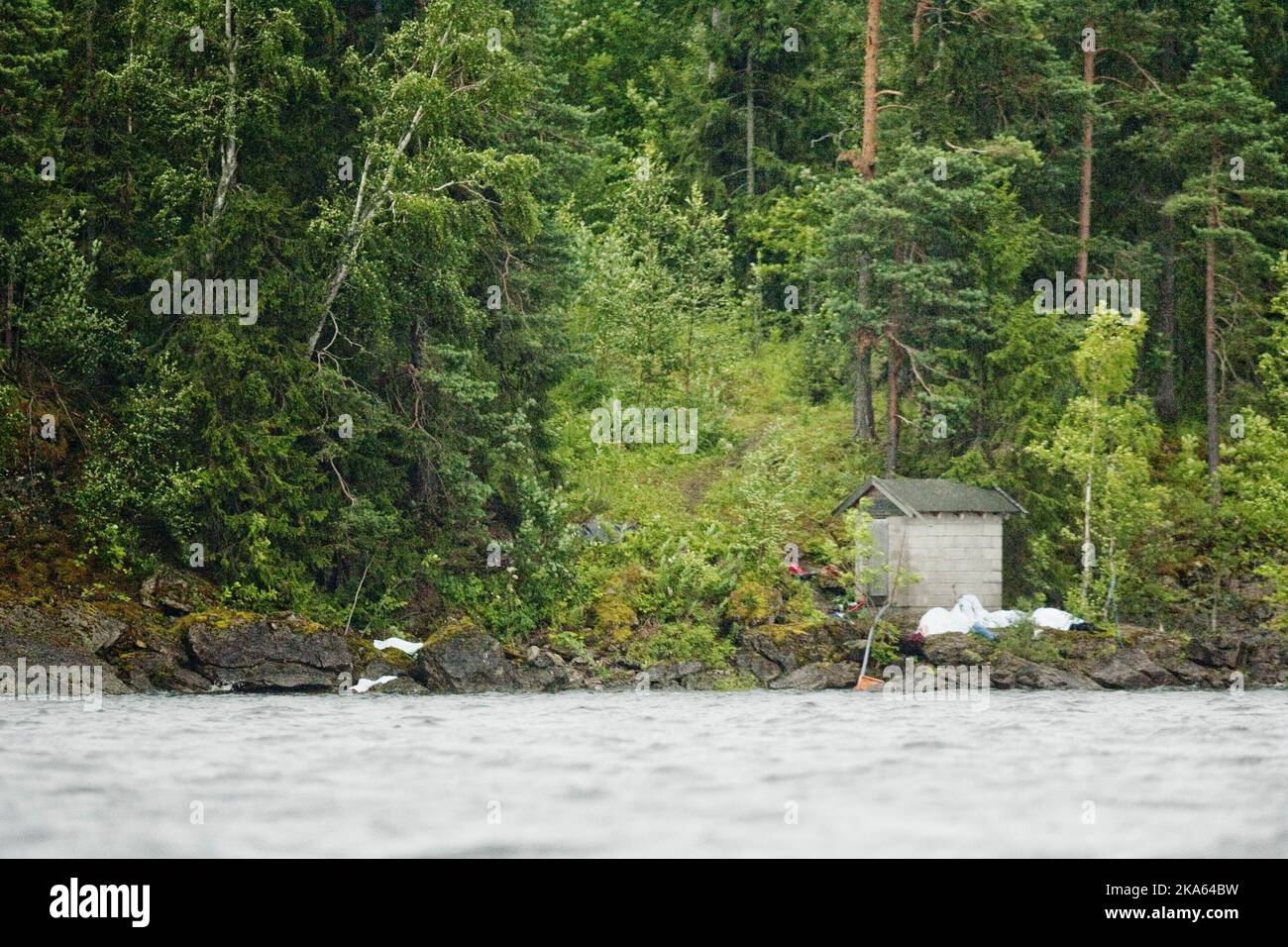 Utoya 20110723. The rescue operation and search for victims on Utoya is ...