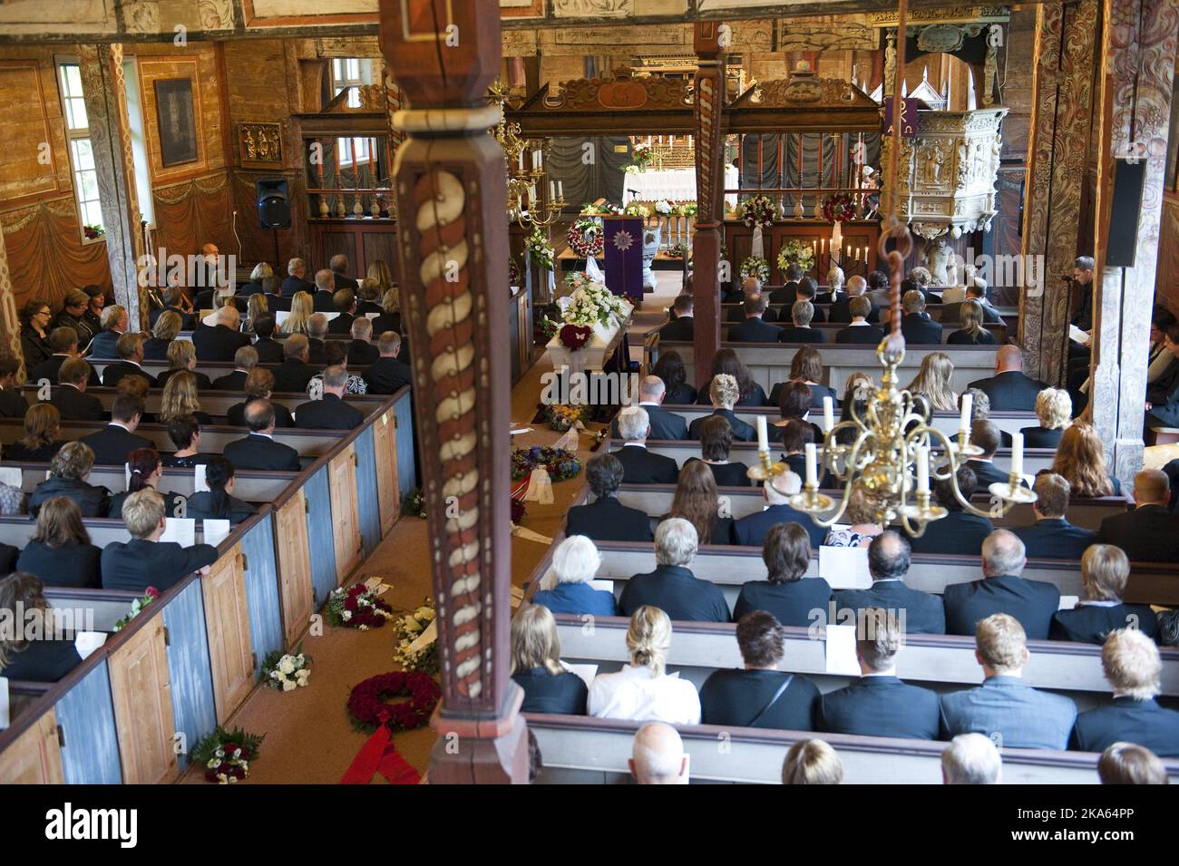 Funeral at Hamre church on Osteroey for 21-year-old AUF (Labour Youth ...