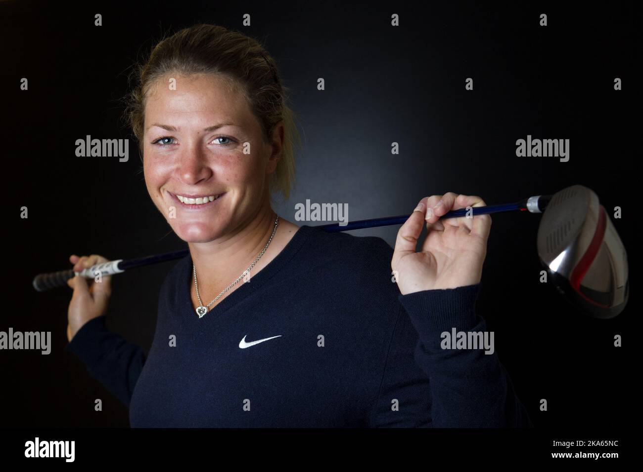 Norwegian golfer Suzann Pettersen (Tutta), posing at Fornebu Indoor ...