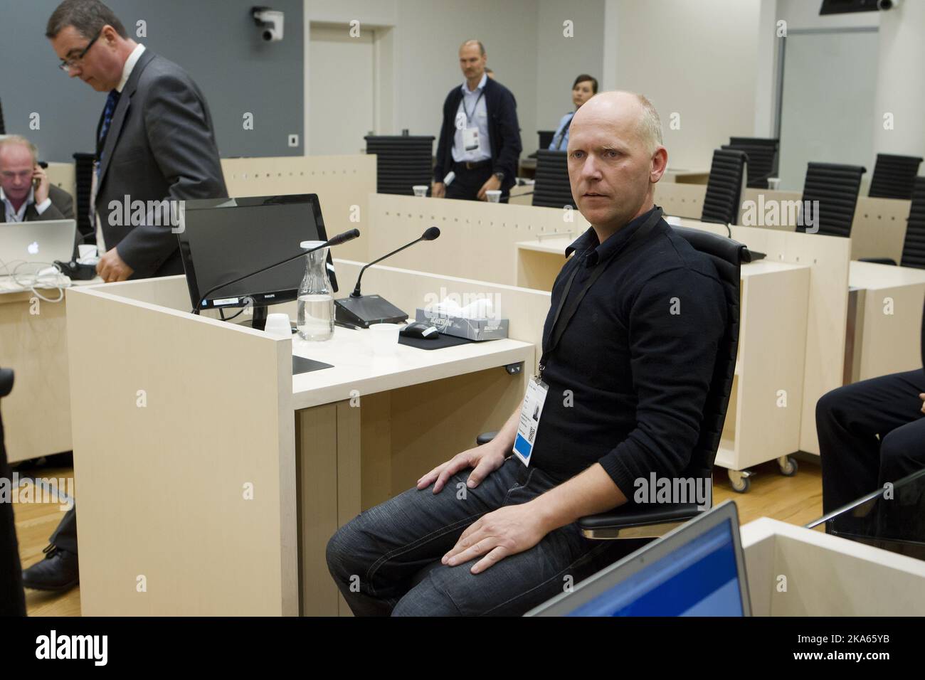 Terror trial of Anders Breivik Behring in Oslo District Court 2012 ...