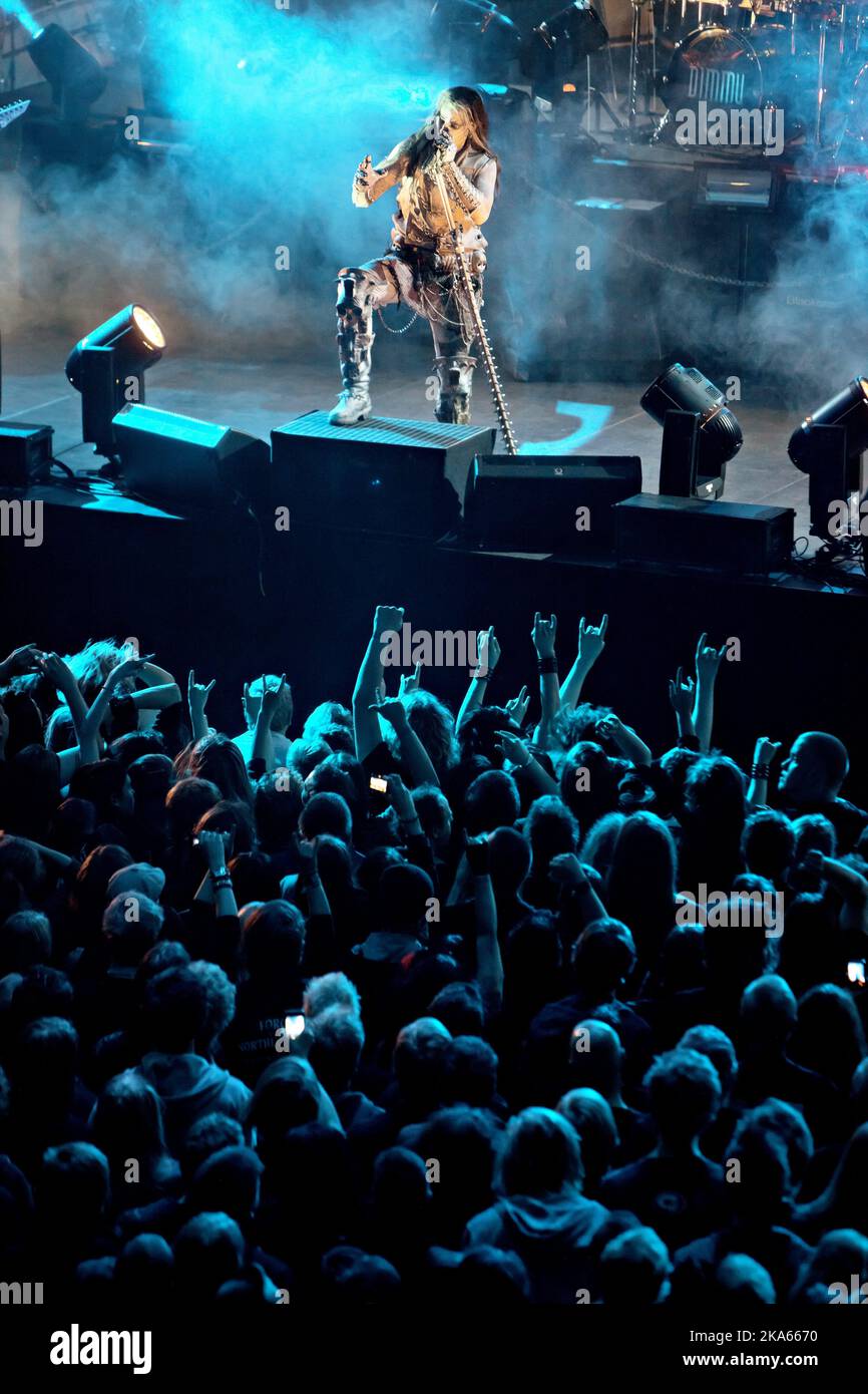 lack metal-band Dimmu Borgir in concert Stock Photo - Alamy