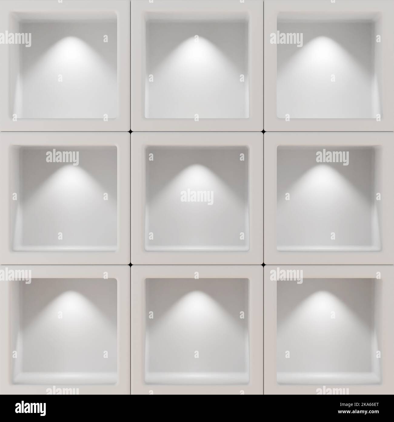 3D abstract light background with shelves for product display Stock ...