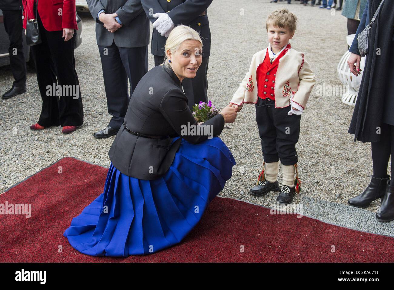 Crown Princess Mette Marit attends the opening of the exhibition "Young ...