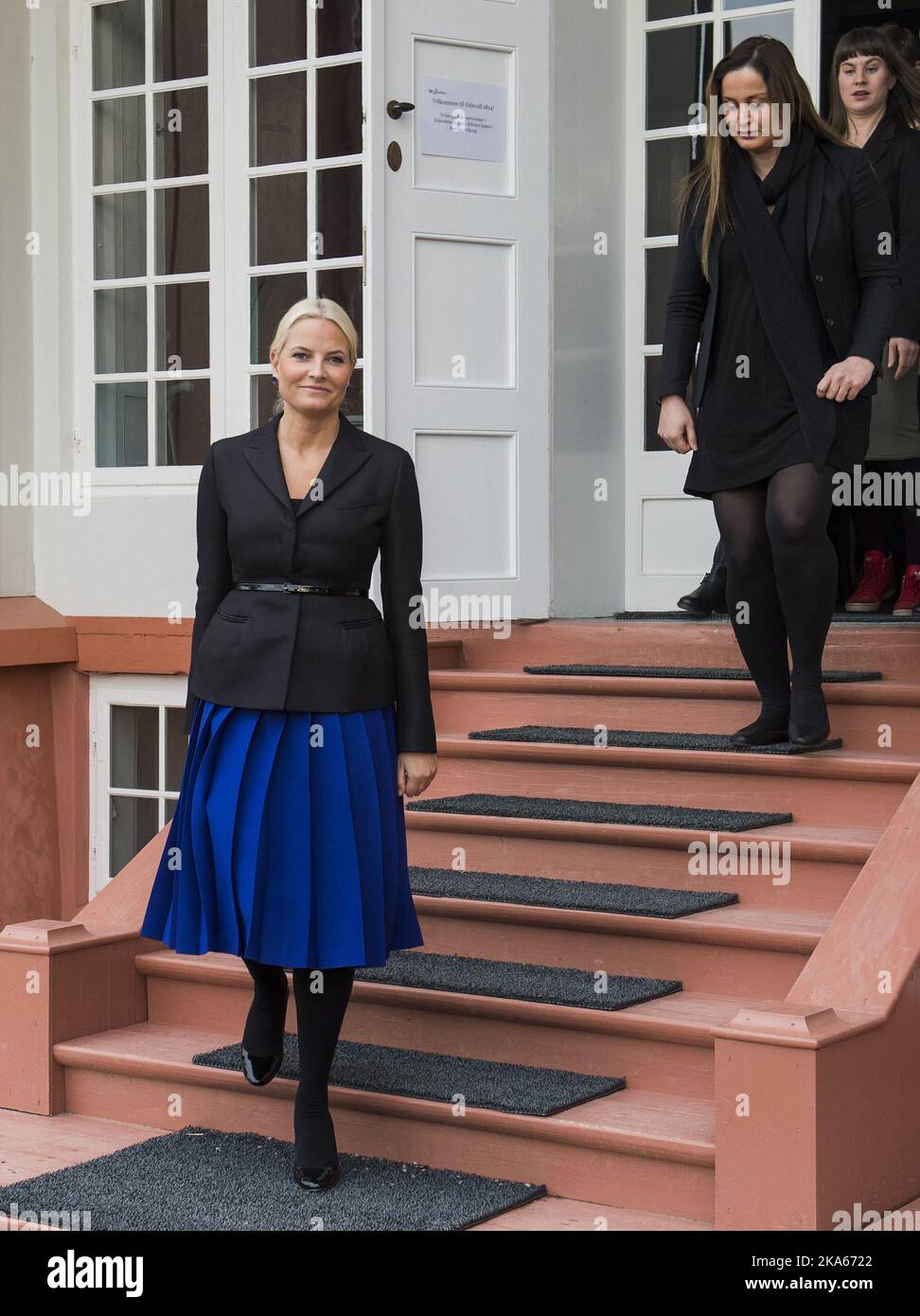 Crown Princess Mette Marit attends the opening of the exhibition "Young ...