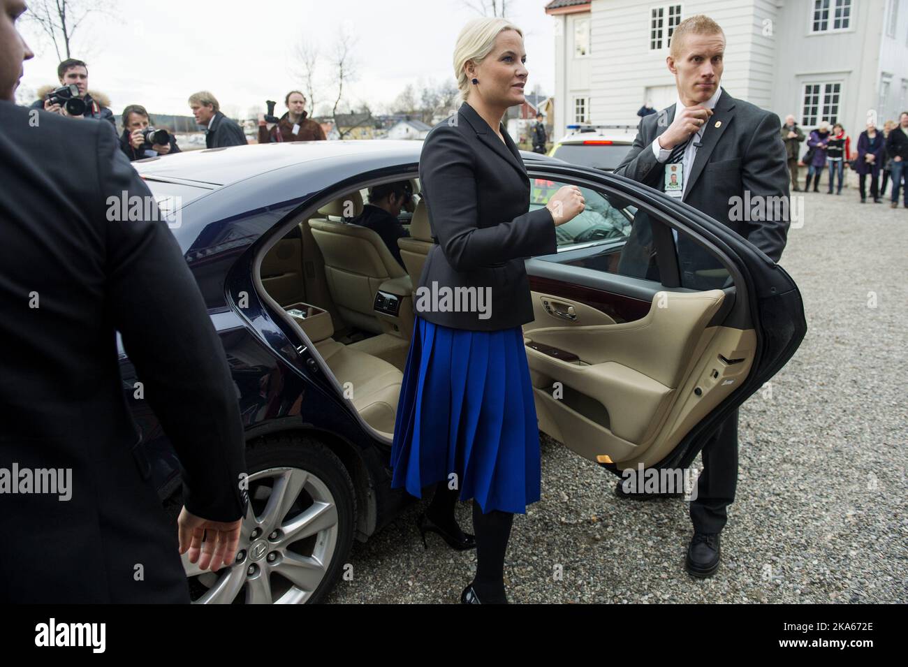 Crown Princess Mette Marit attends the opening of the exhibition "Young ...