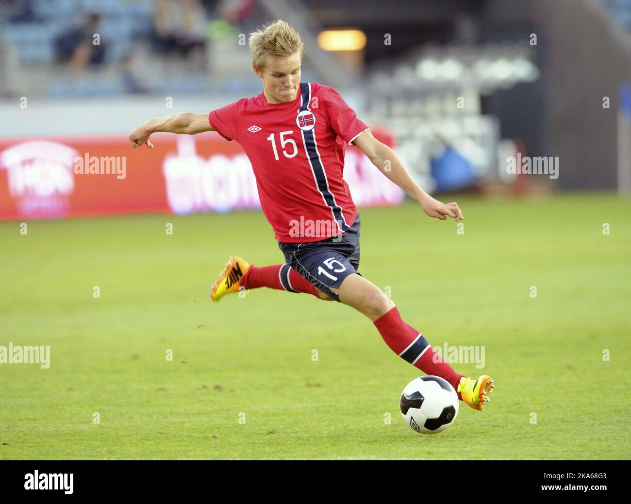 15 year old Martin Odegaard, Norway's youngest player ever in the ...