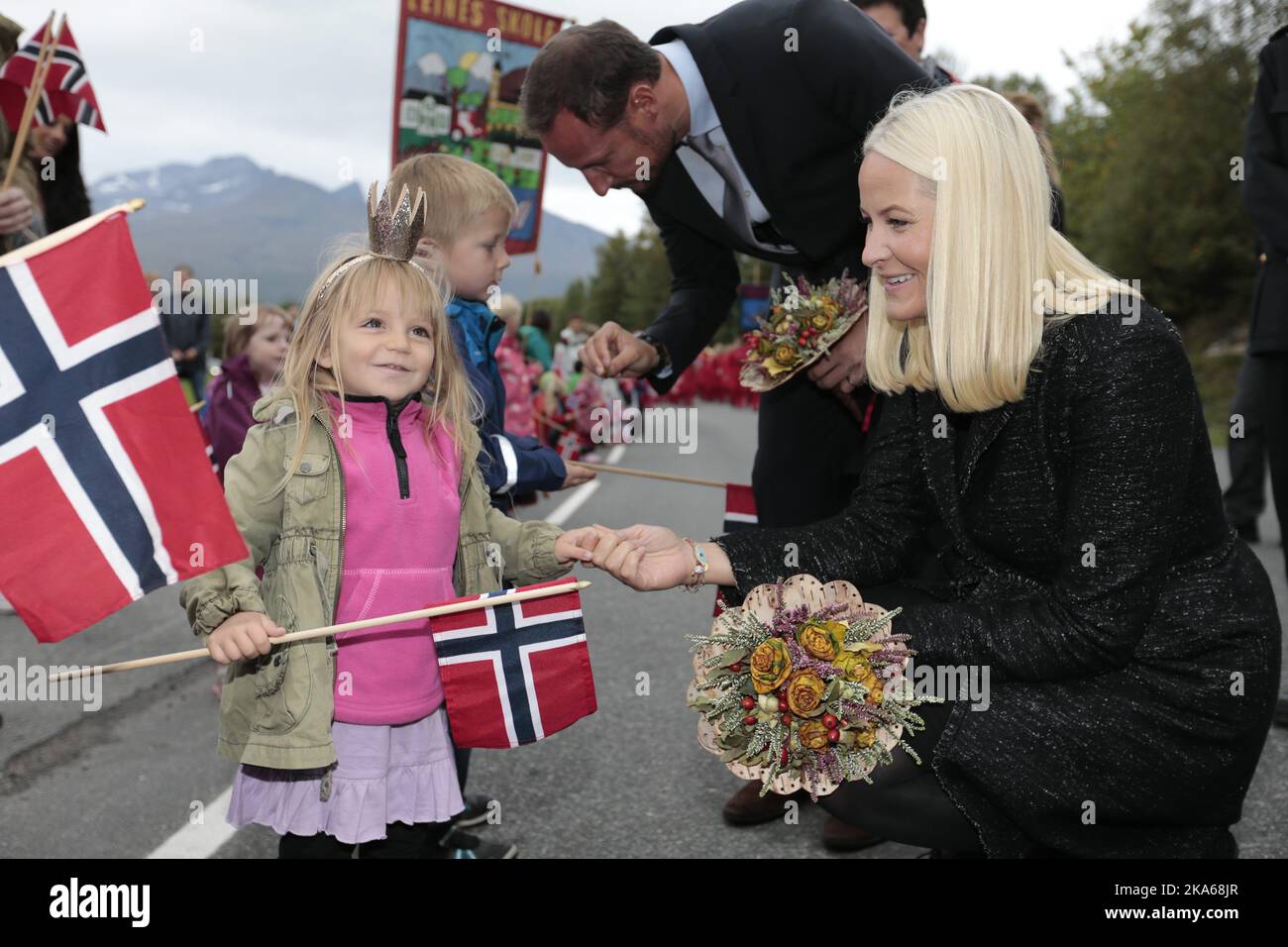 Crown Prince Haakon and Crown Princess Mette-Marit of Norway seen ...