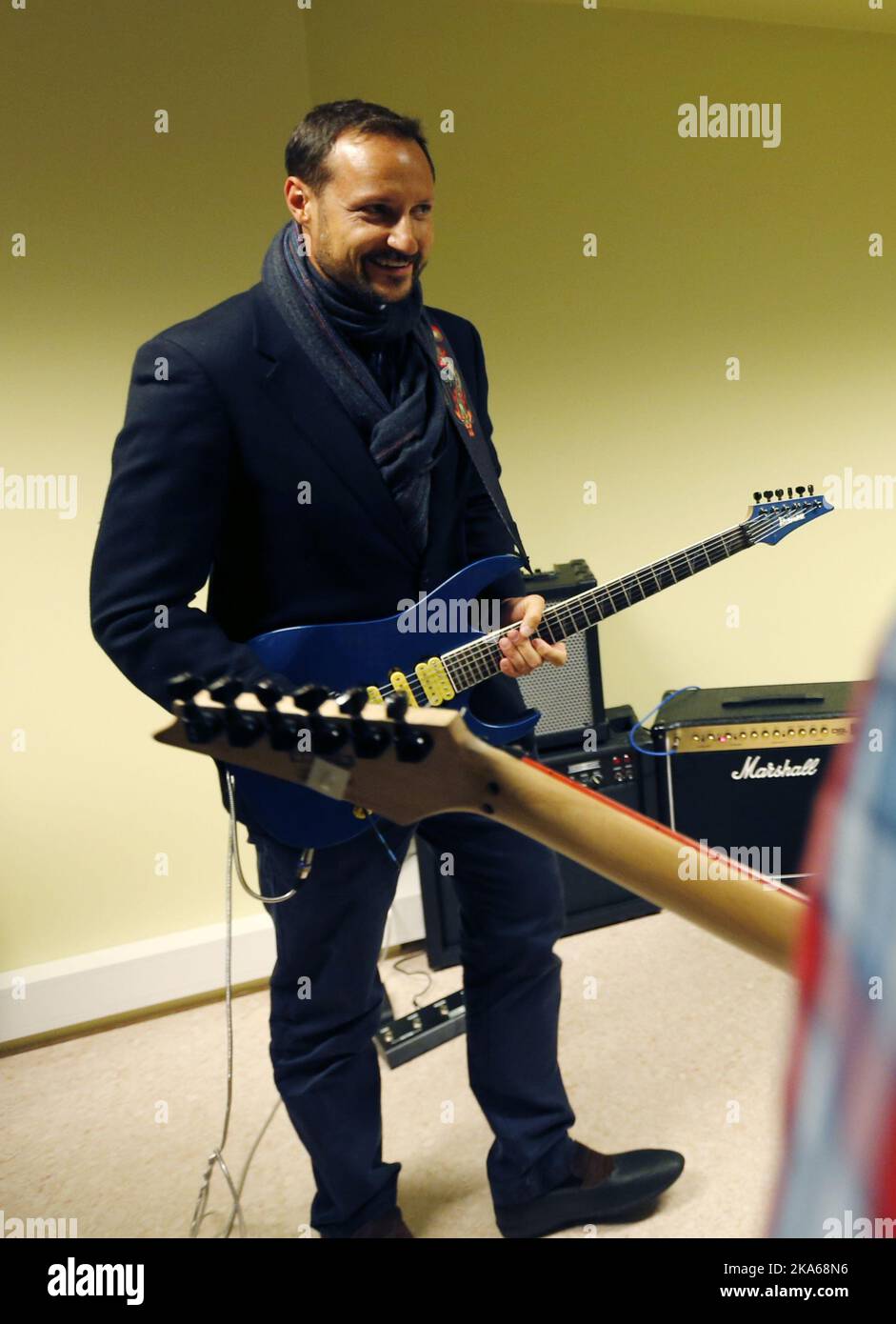 Leknes 20140911. Crown Prince Haakon and Crown Princess Mette-Marit of ...