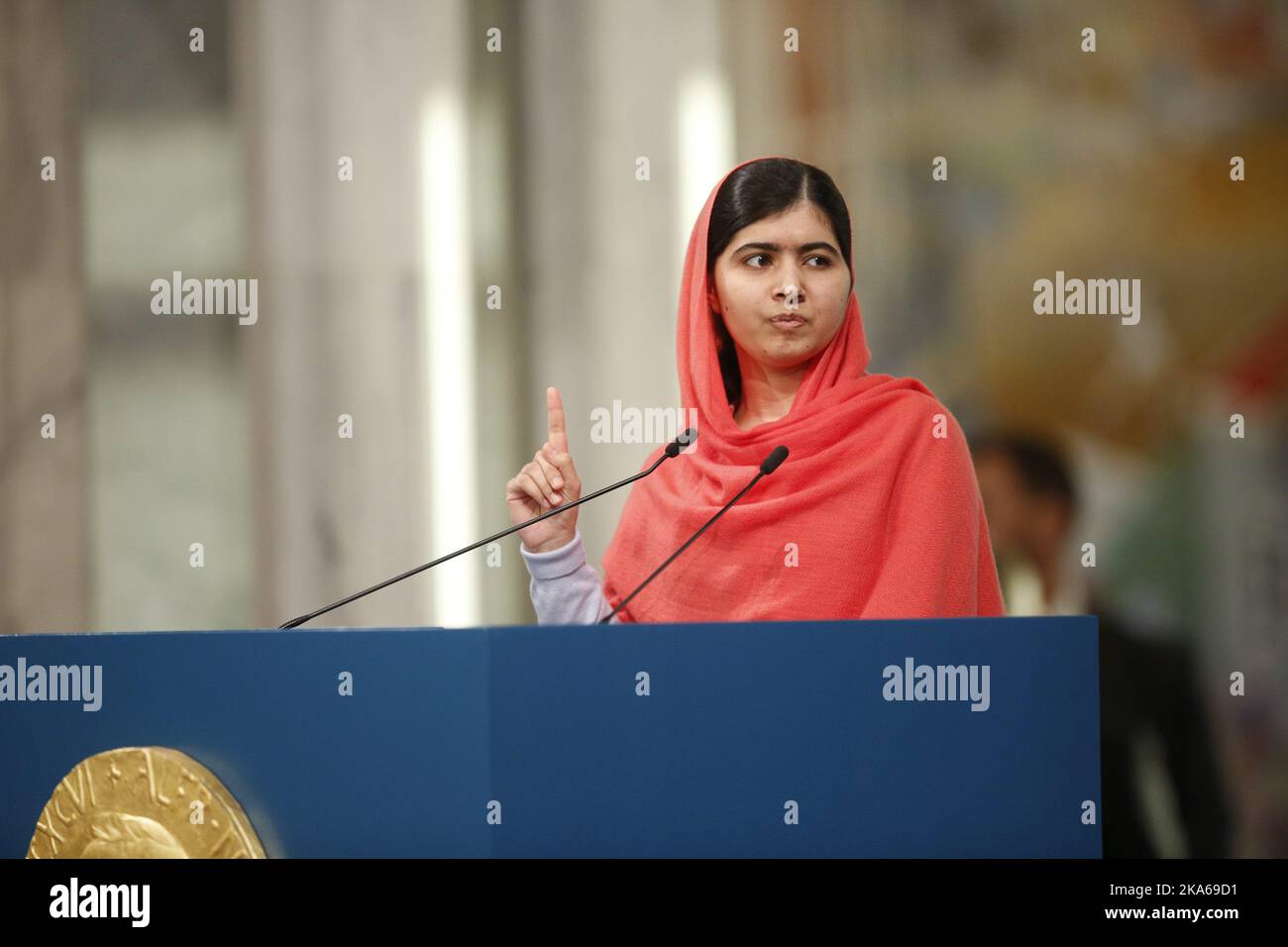 20141210. Nobel Peace Prize 2014. Nobel Peace prize laureate Malala ...