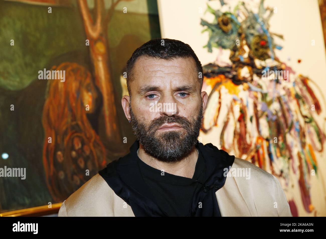OSLO NORWAY 20150129. Contemporary artist Bjarne Melgaard at the Munch ...