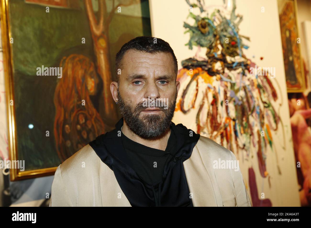 OSLO NORWAY 20150129. Contemporary artist Bjarne Melgaard at the Munch ...