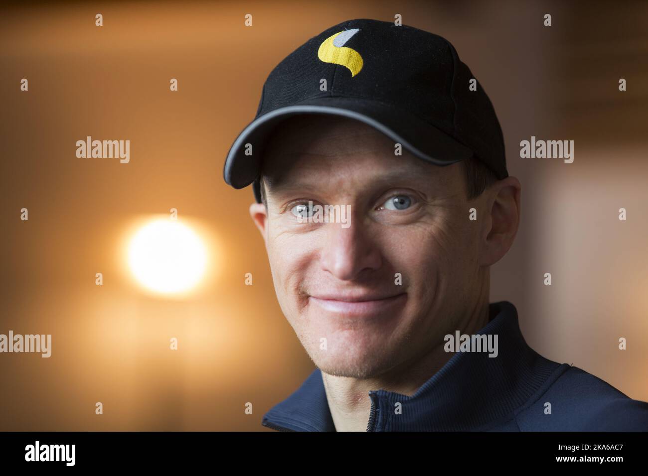 SEISER ALM, ITALY 20150209. Cross country-skier Haavard Klemetsen meets ...