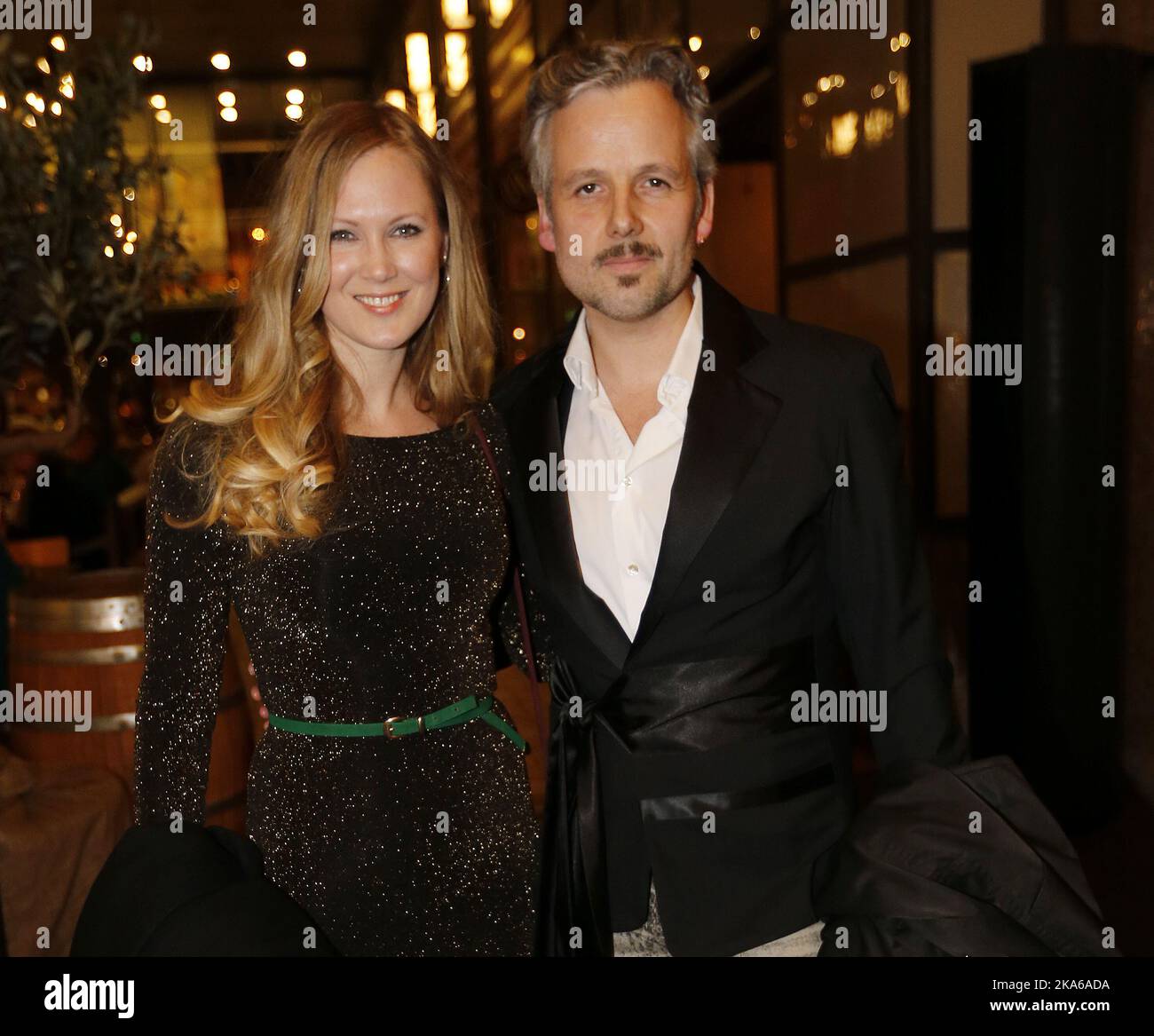 Oslo, Norway 20150211. Autor Ari Behn and Kimberly Larsen arrive to the ...