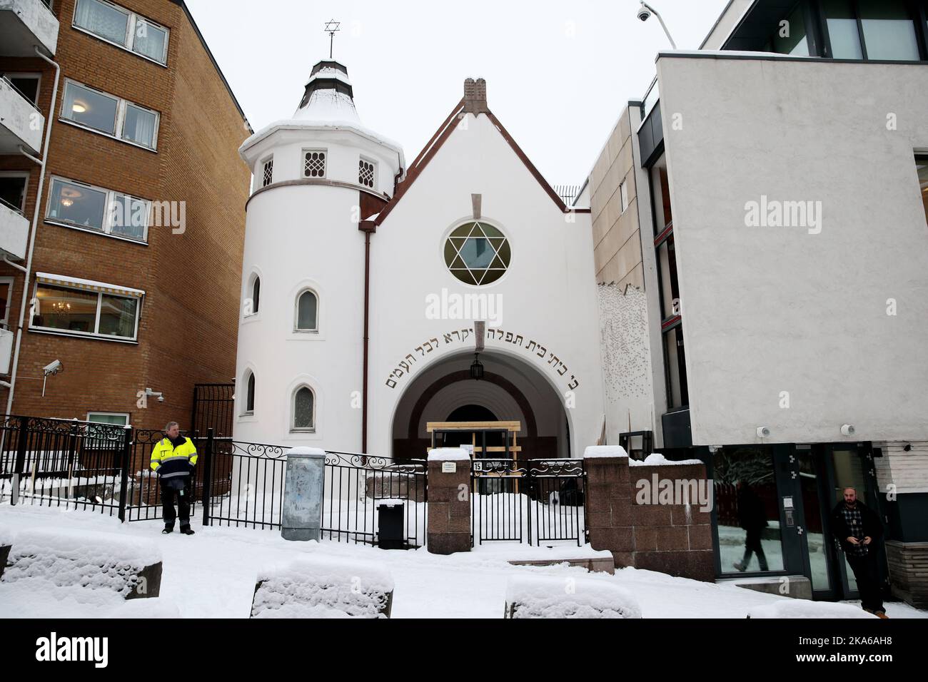 File Photo dated 12 Jaunuary 2015 showing the Oslo Synagogue. Norwegian ...