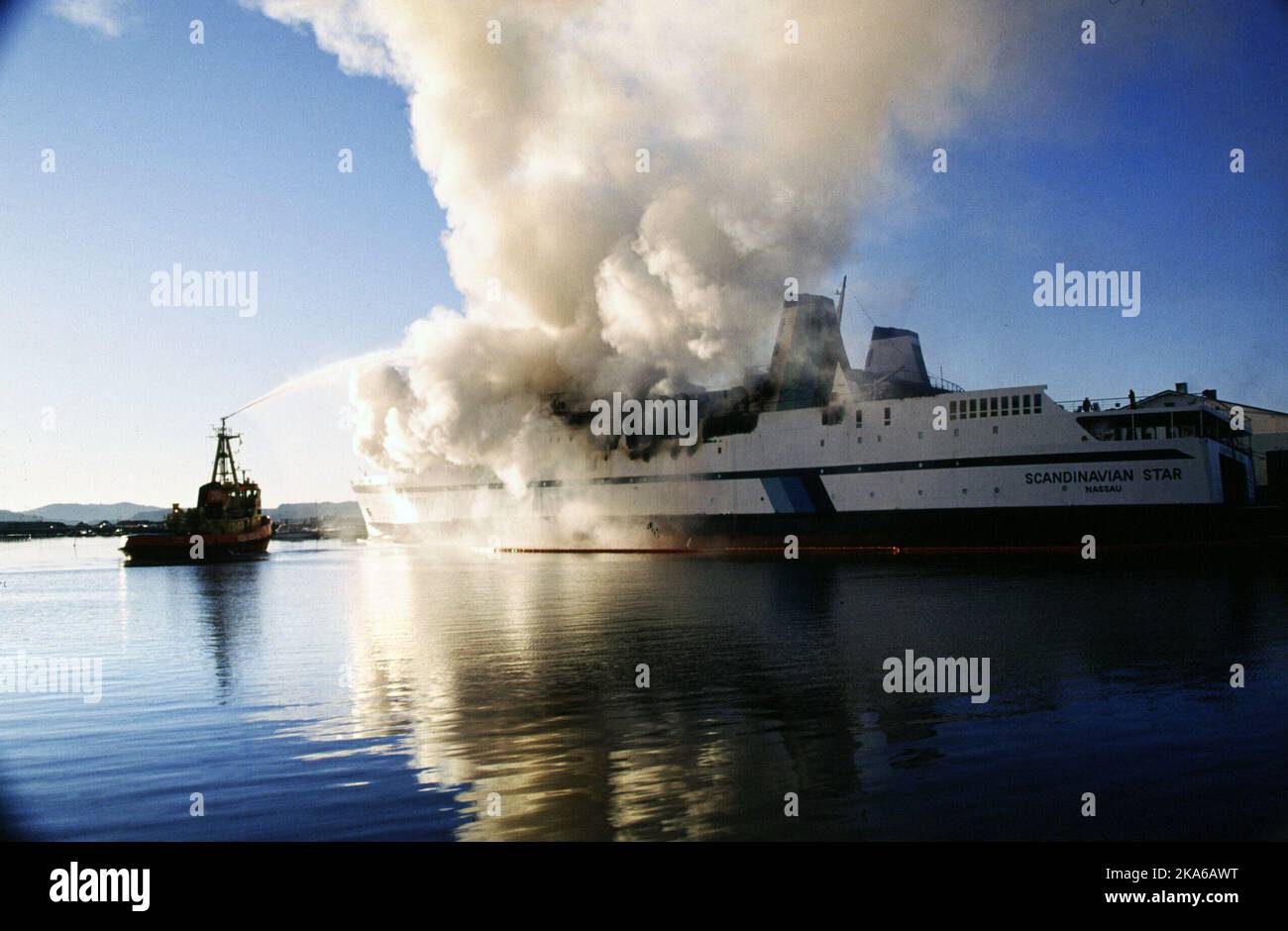 Fire onboard passenger ferry " Scandinavian Star " in the Skagerrak ...