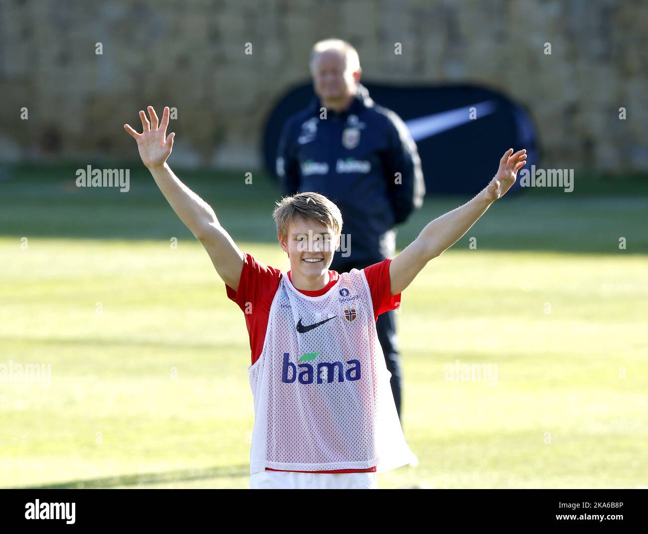 Marbella, Spain 20150324. The Norwegian national football team before ...