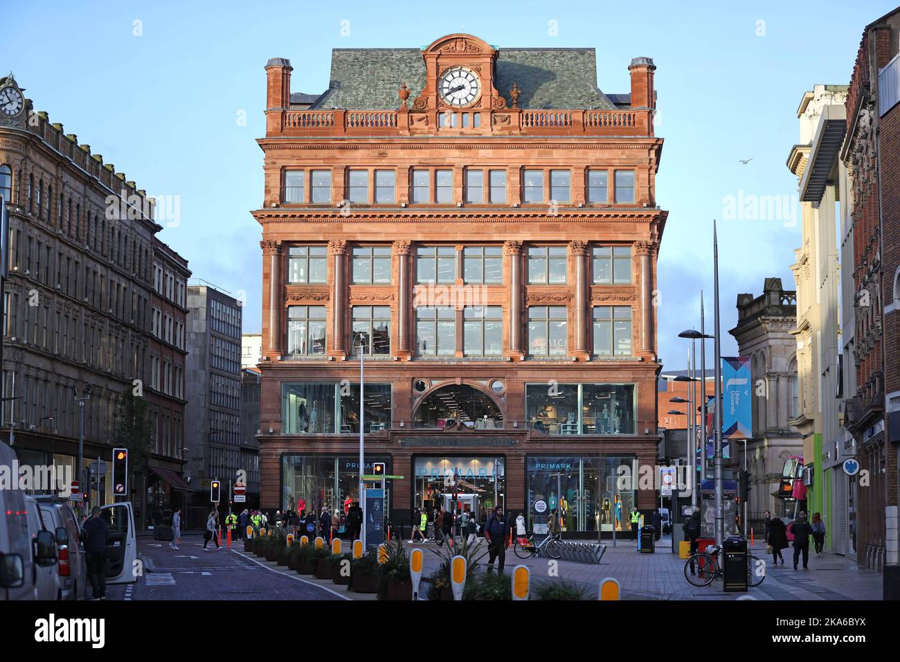 The Primark store in the historic five-storey Bank Buildings in Belfast ...