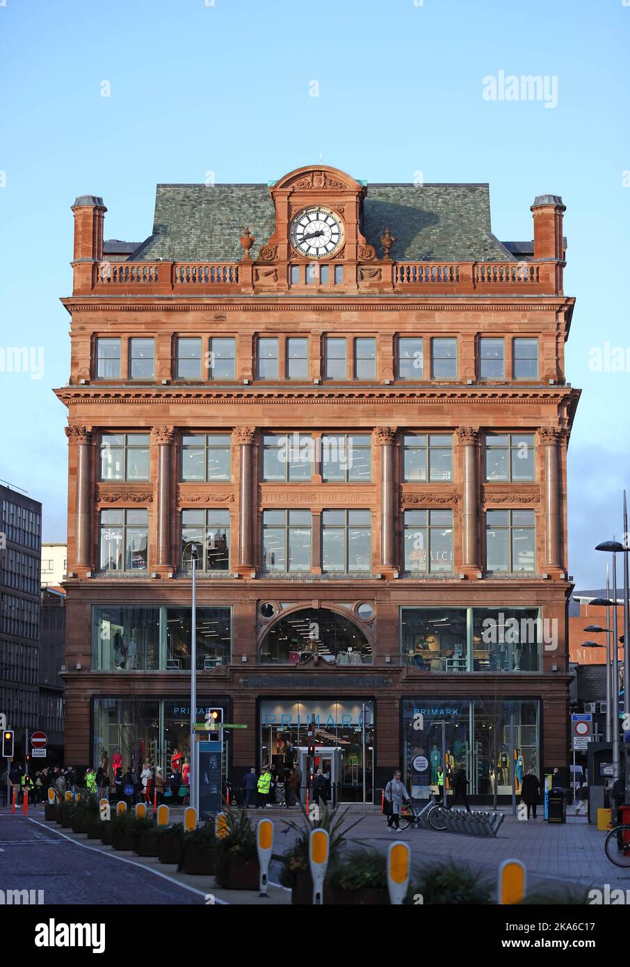 The Primark store in the historic five-storey Bank Buildings in Belfast ...