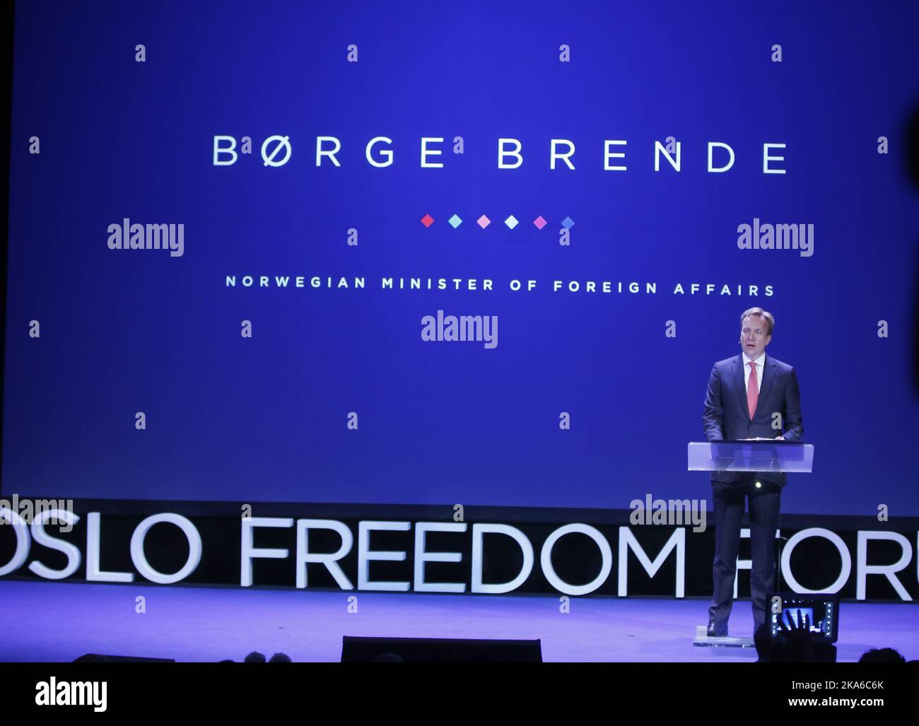 Oslo, Norway 20150526. Foreign Minister BÃ¸rge Brende opens Oslo ...